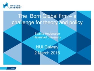 2016.03.02 The Born Global firm | PDF