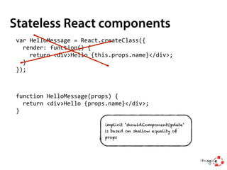 Some experiences building an Android app with React Native & Redux | PPT