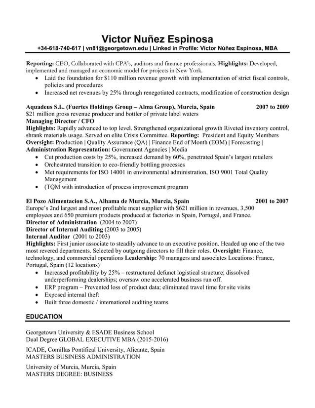 Victor Nuñez Espinosa - Resume | PDF