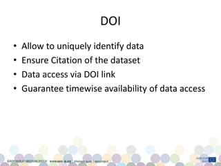 Designing TCS e-Infrastructure: data, metadata and architecture | PPTX