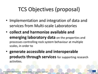 Designing TCS e-Infrastructure: data, metadata and architecture | PPTX