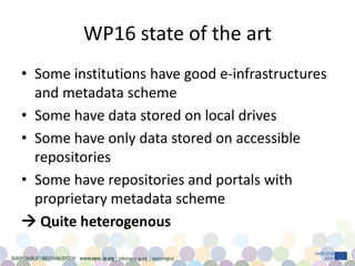 Designing TCS e-Infrastructure: data, metadata and architecture | PPTX