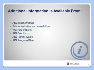 AIG Parent Presentation | PPTX