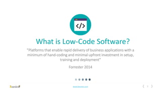 Why Use Low-Code Software for Your BSS? | PPTX