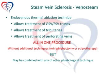 Potential advantages of steam ablation of varicose veins | PPTX