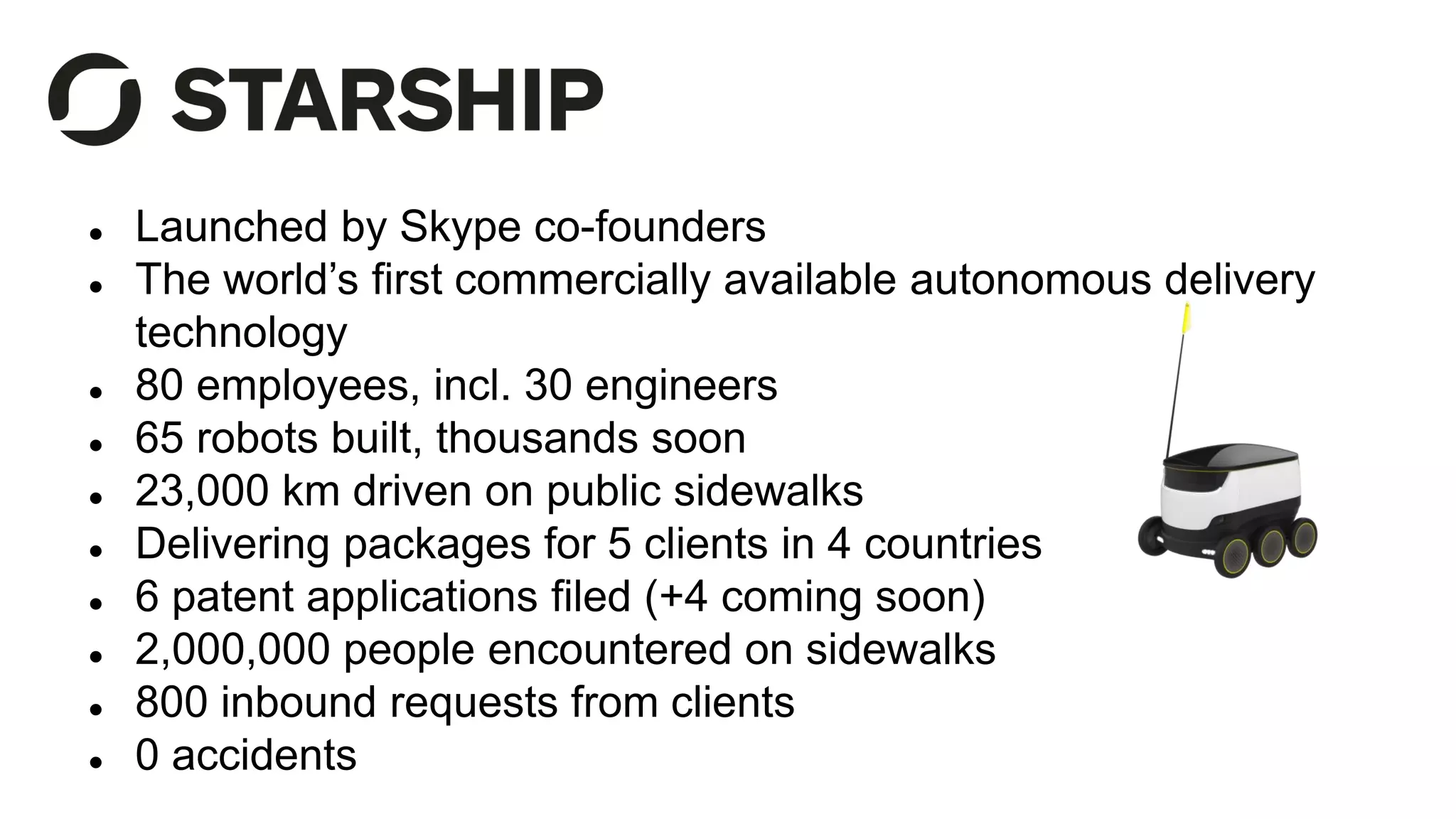 Starship, Building Intelligent Delivery Robots | PDF