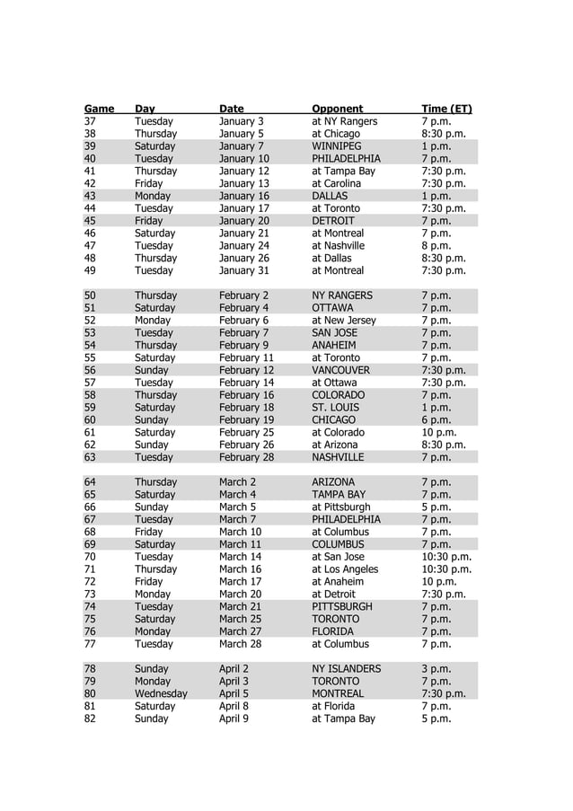 2016 17-buffalo-sabres-schedule | PDF