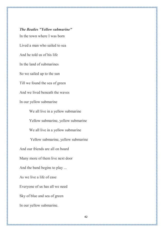 Songs listening in English | PDF