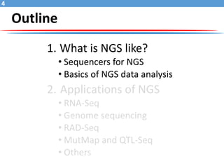 2016. daisuke tsugama. next generation sequencing (ngs) for plant research | PDF