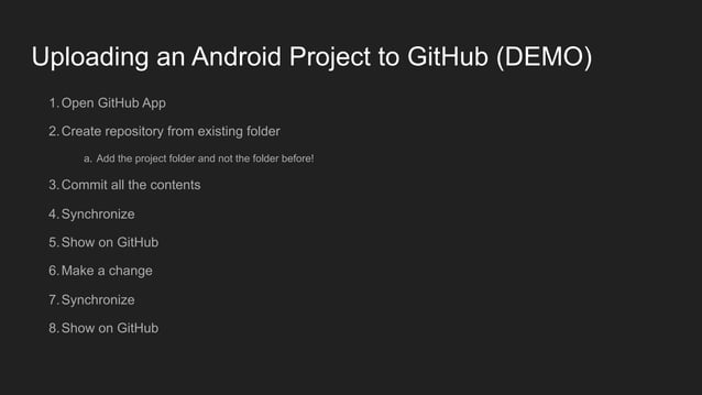 Introduction to GitHub (workshop) | PPT