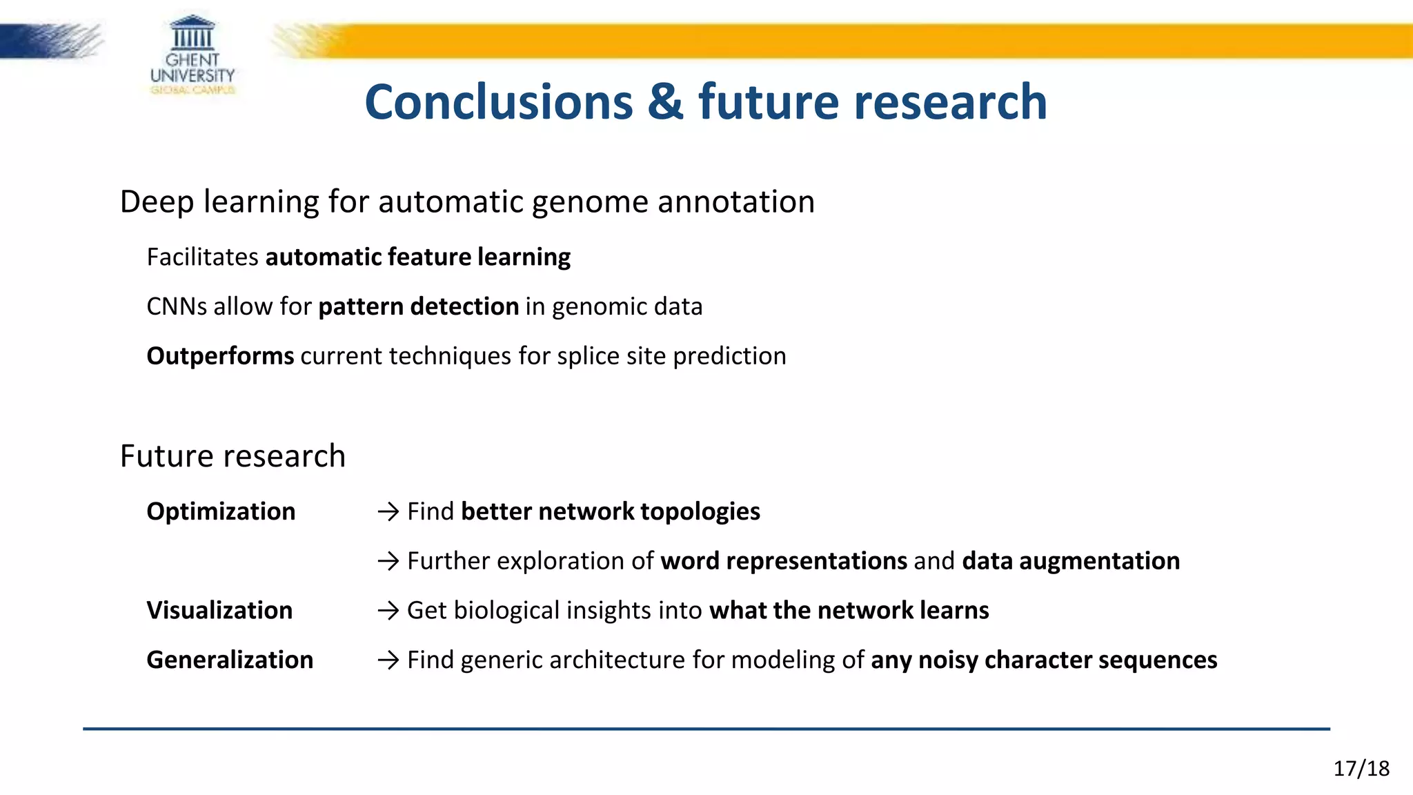 Towards Reading Genomic Data Using Deep Learning Driven Nlp Techniques Ppt