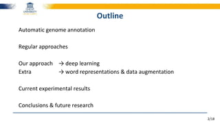 Towards reading genomic data using deep learning-driven NLP techniques ...