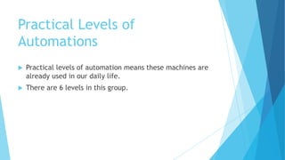 Levels of Automation | PDF