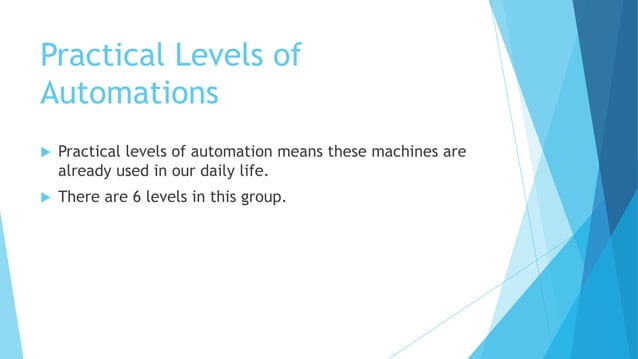 Levels of Automation | PDF | Robotics | Technology & Computing