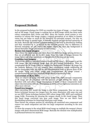 Concealed Weapon Detection | PDF