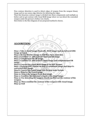 Concealed Weapon Detection | PDF