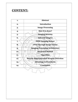 Concealed Weapon Detection | PDF