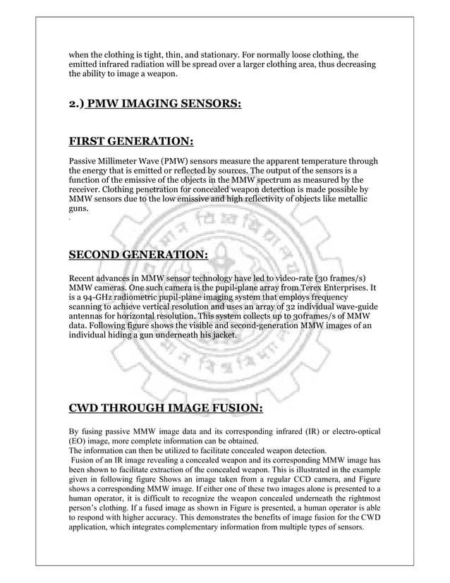 Concealed Weapon Detection | PDF