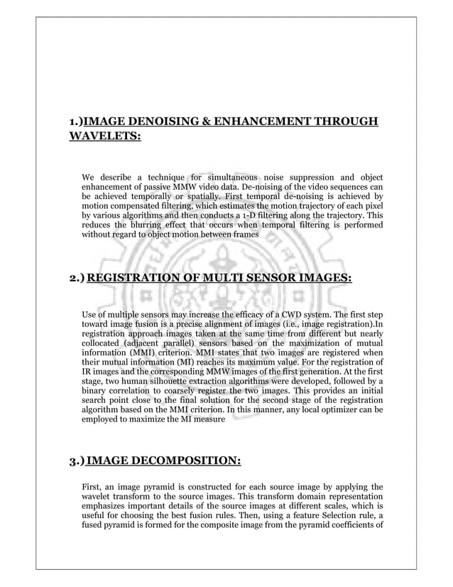 Concealed Weapon Detection | PDF