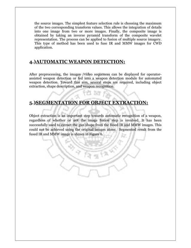 Concealed Weapon Detection | PDF