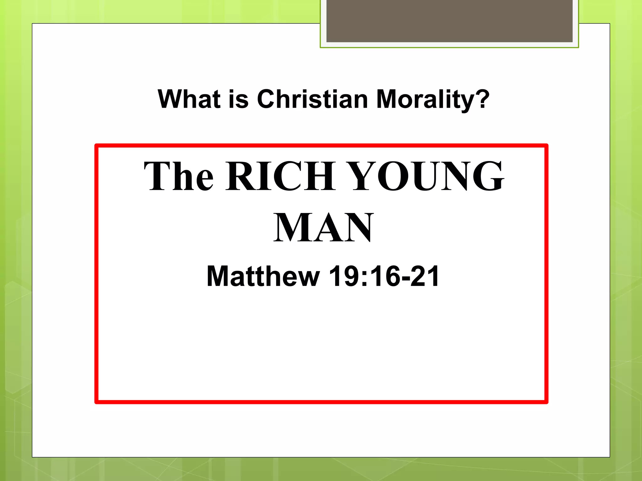 Jesusis the Ultimate Moral Norm | PPTX
