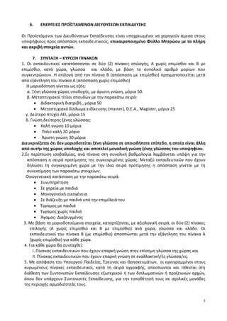 ΕΓΚΥΚΛΙΟΣ ΑΠΟΣΠΑΣΕΩΝ ΓΙΑ ΤΟ ΝΕΟ ΣΧΟΛΙΚΟ ΕΤΟΣ | PDF