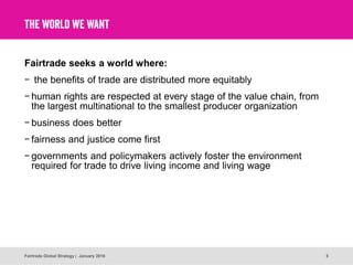Fairtrade Global Strategy, 2016-2020 | PDF