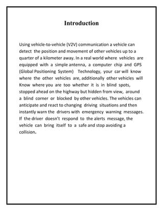 V2V- Vehicle to Vehicle Communication | PDF