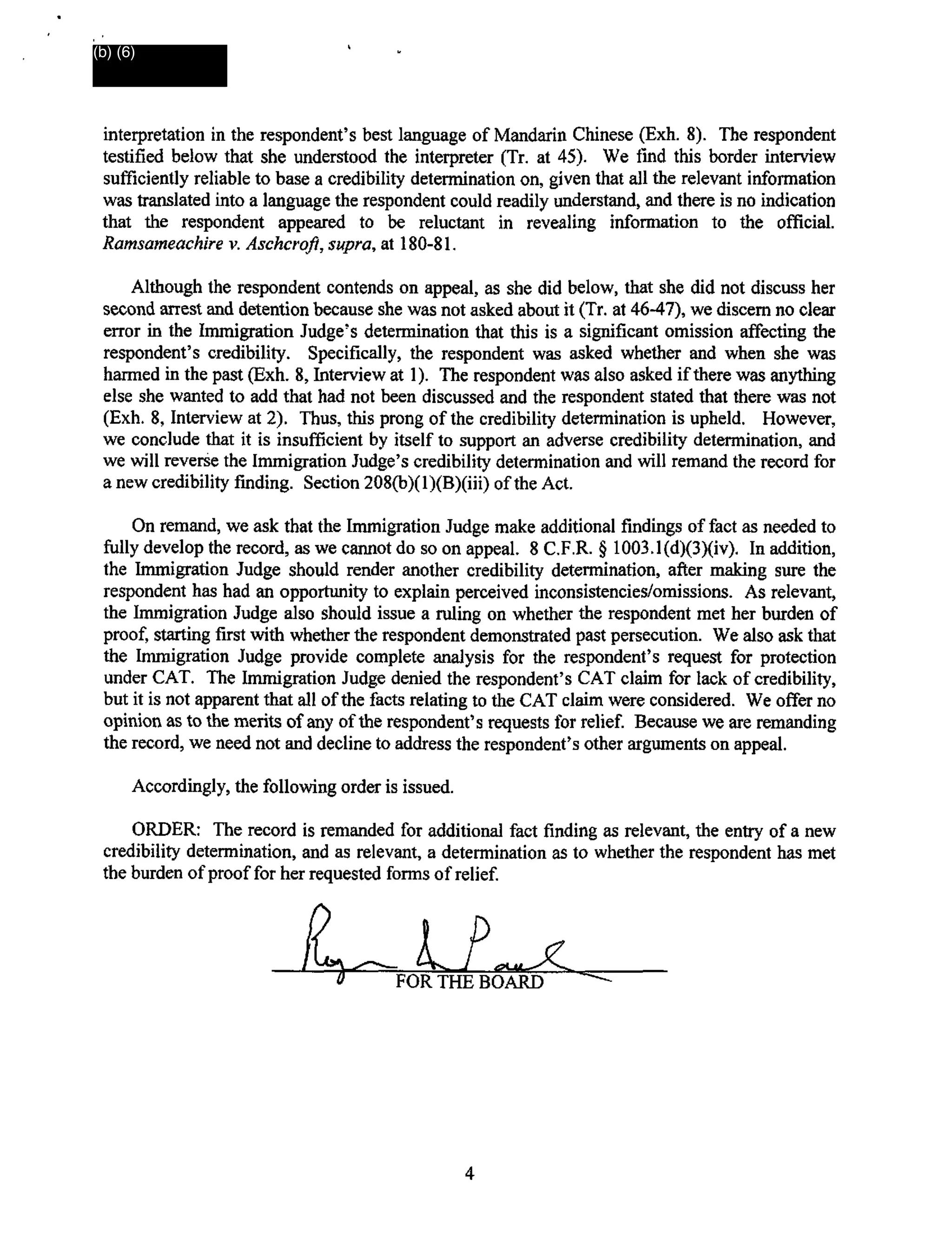 BIA Remands of Immigration Judge William Cassidy 01/01/2014-05/26/2016 ...