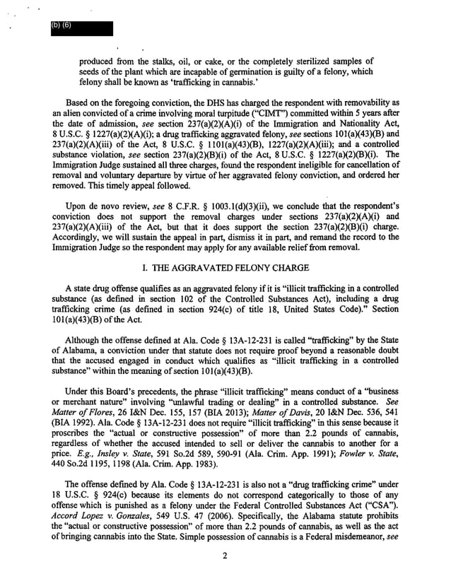 BIA Remands of Immigration Judge William Cassidy 01/01/2014-05/26/2016 ...