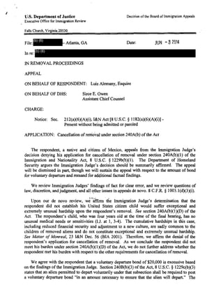 BIA Remands of Immigration Judge William Cassidy 01/01/2014-05/26/2016 ...