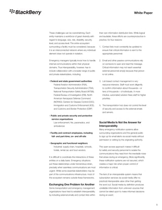 Emergency Notification and Networked Crisis Communications for ...