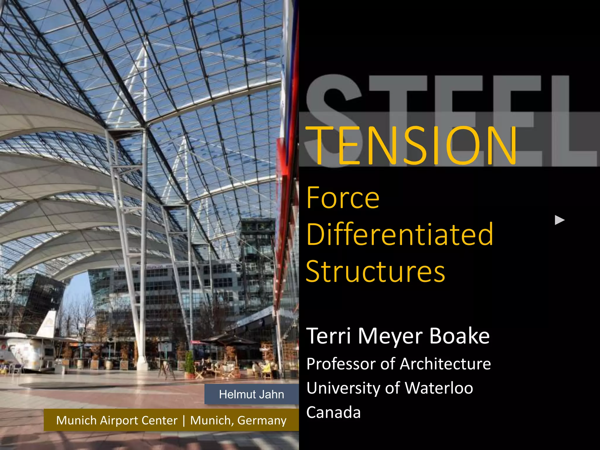 Tension In Steel Design -Force Differentiated Structures | PPTX