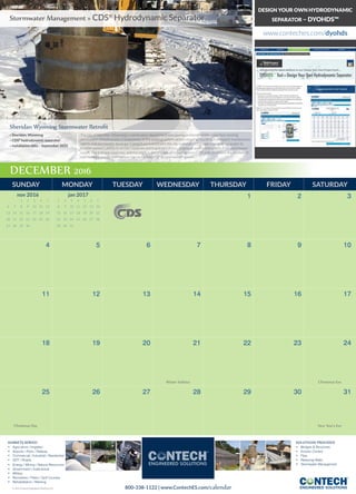 2016 Contech Calendar | PDF