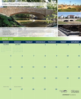 2016 Contech Calendar | PDF