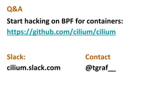 Cilium - Container Networking with BPF & XDP | PPT