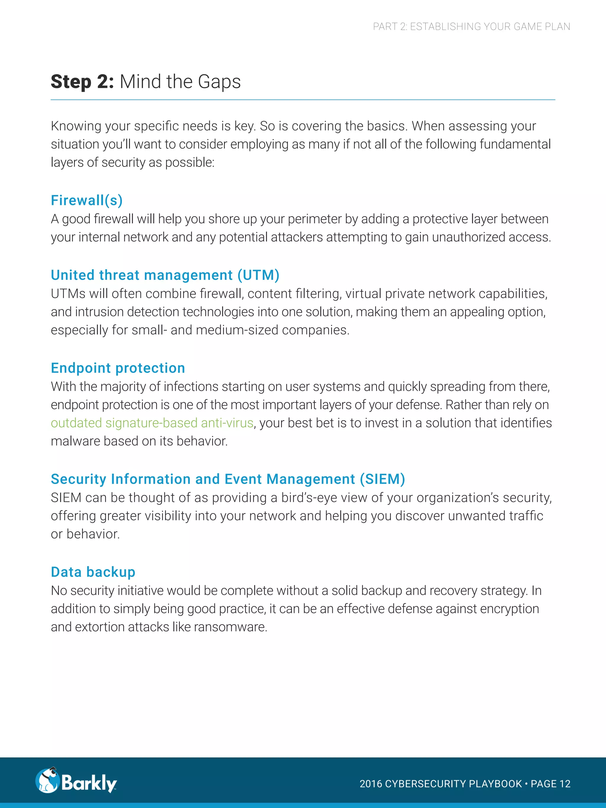 2016 CYBERSECURITY PLAYBOOK | PDF | Antivirus Software | Computer ...