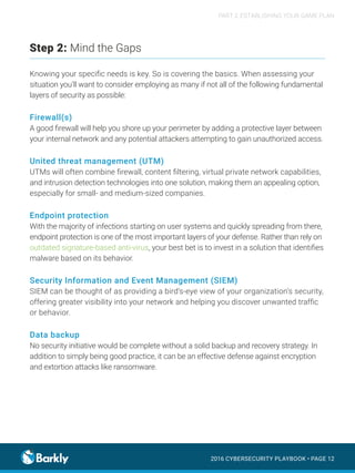 2016 CYBERSECURITY PLAYBOOK | PDF