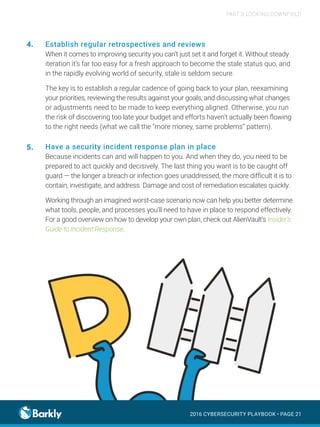 2016 CYBERSECURITY PLAYBOOK | PDF | Antivirus Software | Computer ...