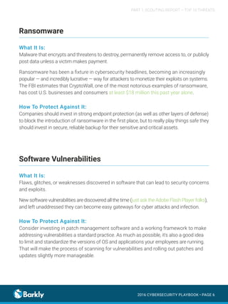 2016 CYBERSECURITY PLAYBOOK | PDF | Antivirus Software | Computer ...