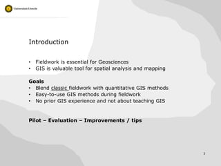 Improving fieldwork with GIS (EGU 2016_ | PPTX