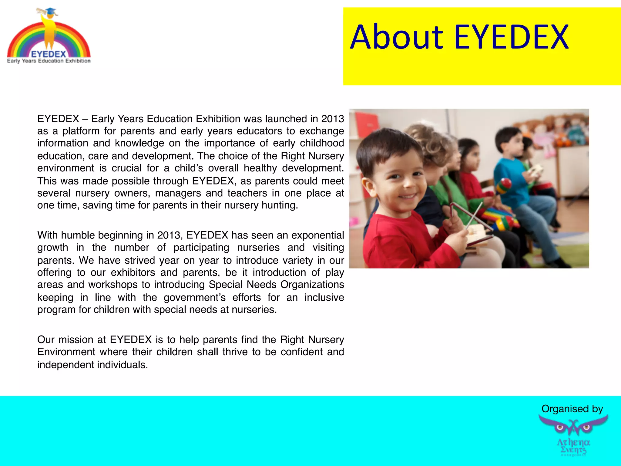 EYEDEX - Early Years Education Exhibition 2016 | PPT