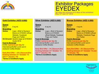 EYEDEX - Early Years Education Exhibition 2016 | PPT