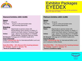 EYEDEX - Early Years Education Exhibition 2016 | PPT