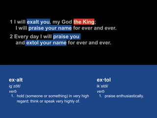 Psalm 145 – Praising the Lord in truth | PDF