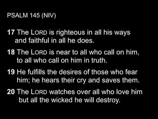 Psalm 145 – Praising the Lord in truth | PDF