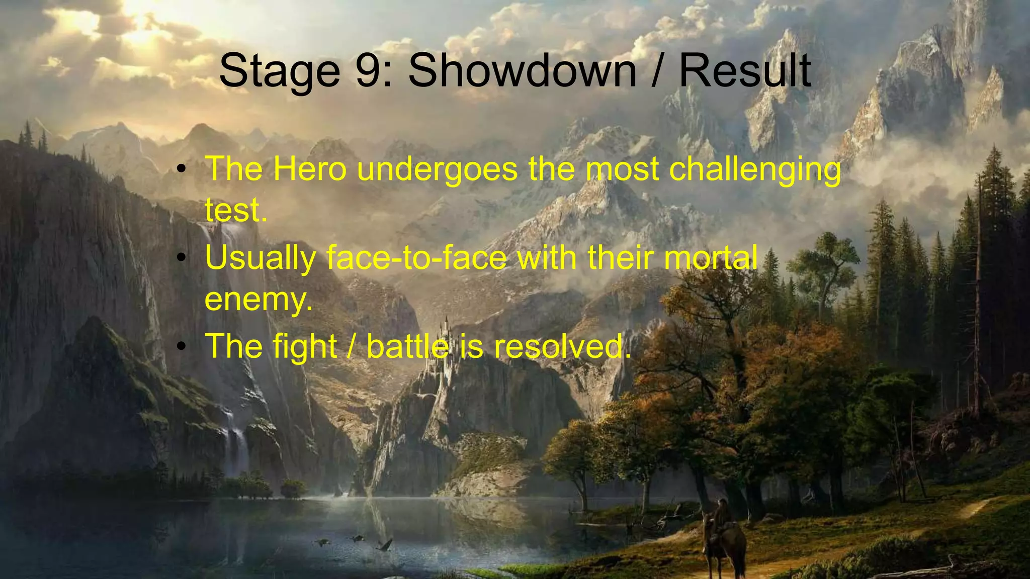 The 12 steps of the Heroes Journey - Joseph Campbell - Monomyth | PPTX