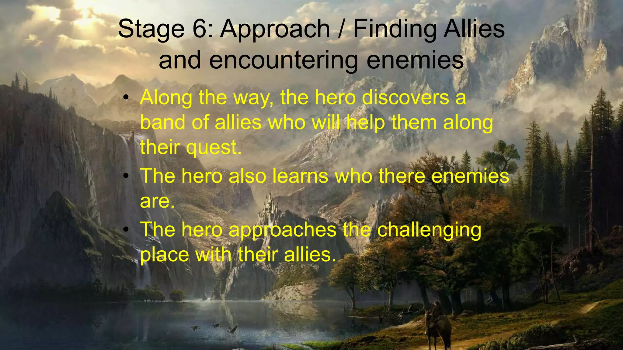 The 12 steps of the Heroes Journey - Joseph Campbell - Monomyth | PPTX