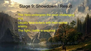 The 12 steps of the Heroes Journey - Joseph Campbell - Monomyth | PPTX