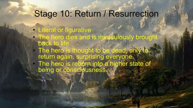 The 12 steps of the Heroes Journey - Joseph Campbell - Monomyth | PPTX